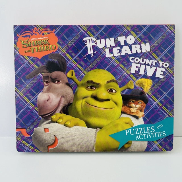 SHREK THE THIRD Fun To Learn Count To Five Puzzle And Activities 2007 ...