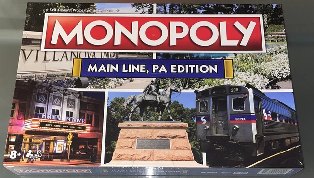 THE MAIN LINE Edition Monopoly - The Fast-Dealing Property Trading ...