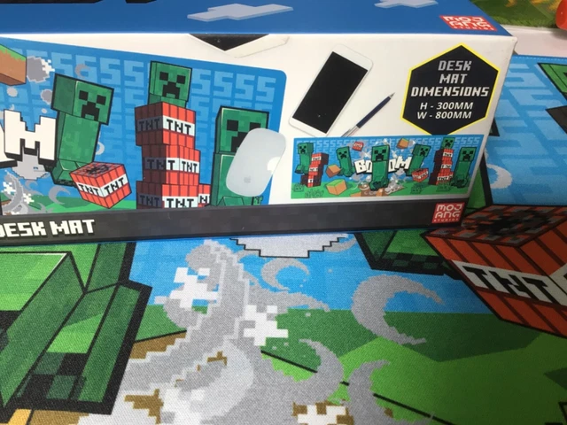 MINECRAFT CREEPER DESK mat Paladone dimensions h-300mm w-800mm £2.00 ...