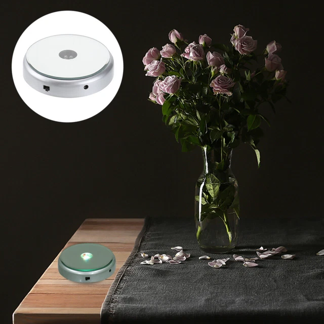 LED LIGHT BASE Stand Battery Operated Table Lamps Luminous Holder £12. ...