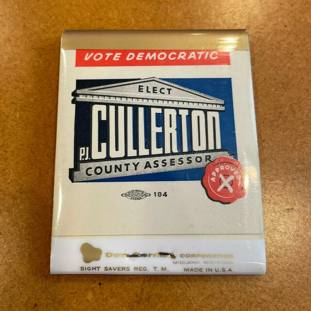 DOW CORNING SIGHT Savers Eyeglass Tissues Vote Democratic Elect PJ ...