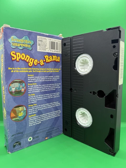 SPONGEBOB SQUAREPANTS SPONGE-A-RAMA VHS 2003 Nickelodeon Cartoon £10.55 ...