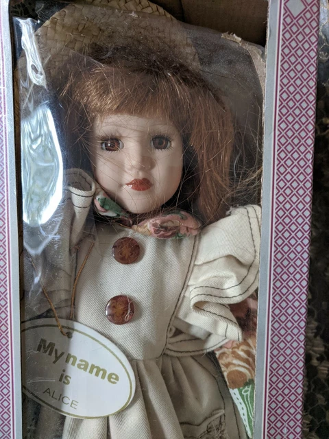 WINDSOR COLLECTION GENUINE Porcelain Doll 30cm Tall "Alice" collectable ...