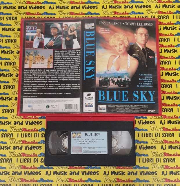 VHS FILM BLUE SKY jessica lange tommy lee jones 1996 orion columbia ...