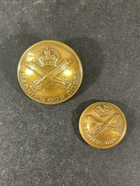 WW1 BRITISH ARMY Machine Gun Corps MGC Uniform Buttons £12.00 - PicClick UK