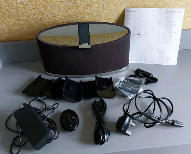 BOWERS WILKINS ZEPPELIN Mini wired I Pod dock includes remote, cables ...
