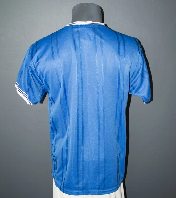 EVERTON JERSEY SCORE Draw 1984 Retro Full Zip Football Replica Mens ...