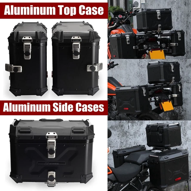 TOP BOX + Side Cases w/Bracket Kit For Harley Pan America RA1250 ...