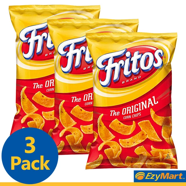 3 X FRITOS The Original Corn Chips Flavoured Crisps Chip Crispy Party ...