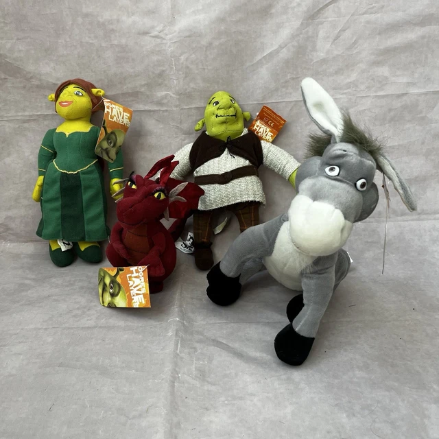 SHREK 2 ELIZABETH Dragoness Donkey Shrek Fiona Soft Plush Dragon With ...