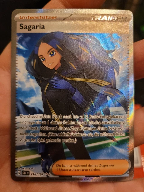 POKÉMON KARTE - Sagaria 218/197 - Obsidian Flammen - Full Art - Deutsch ...