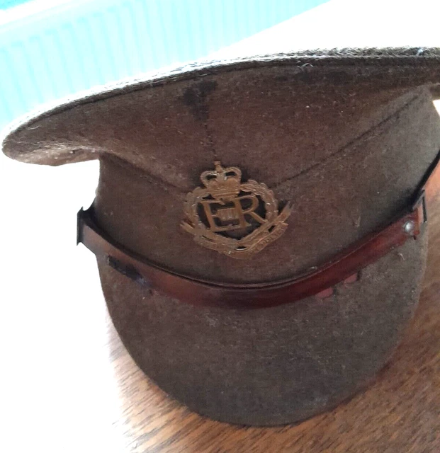 ROYAL MILITARY POLICE 50s Officers Military Dress Cap red cover OFFERS ...