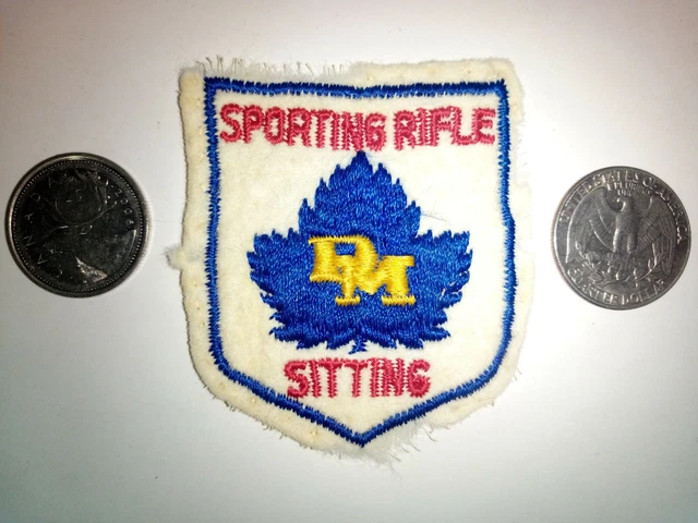 VINTAGE DM SPORTING Rifle Sitting Patch Badge Crest $14.00 - PicClick CA