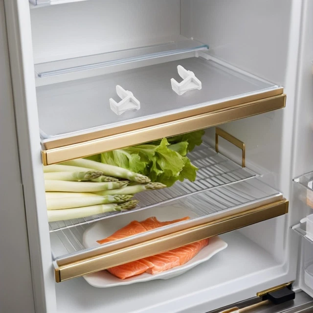 20PCS FREEZER SHELF Clips: Refrigerator Plastic Shelf Support ...