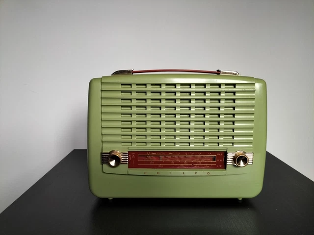 RARE GREEN PHILCO Valve "Torch Radio" A3782, 1956, With Maritime Band £ ...