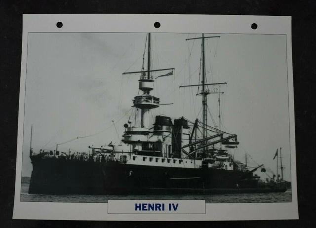 ATLAS NAVAL SHIP Henri IV (France) 1899 Battleship Photo Print Maxi ...