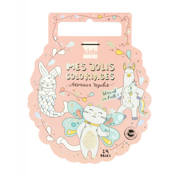 CARNET DE COLORIAGE - Animaux rigolos - Licorne - Chat - Avec ...