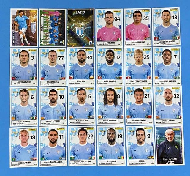 FIGURINE CALCIATORI PANINI 2025-26 2026 Squadra Completa LAZIO EUR 10 ...