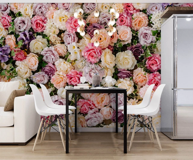 3D PINK FLOWER E663 Wallpaper Mural Paper Wall Print Indoor Murals CA ...