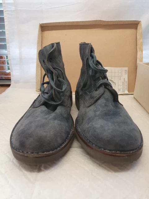 VINTAGE AMIGOS STEAD & Simpson Grey Suede Desert Boots - Size 10 £19.99 ...