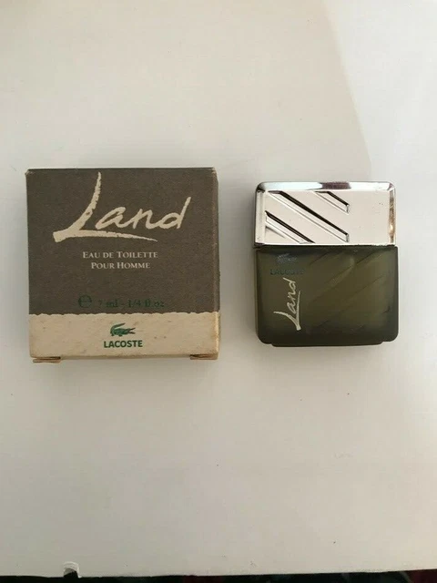 LACOSTE LAND POUR Homme Eau de Toilette EDT Miniature Perfume 7ml - 1/4 ...