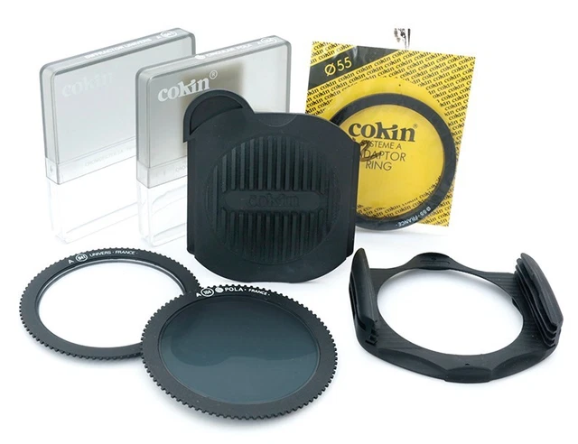 COKIN A164 CIRCULAR POLA + A41 Difractor Univers + Filter Holder + ring ...