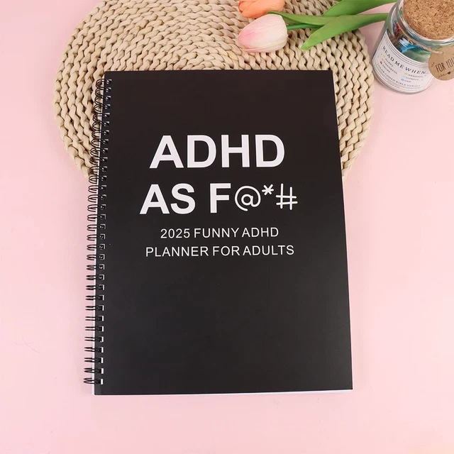 12 MONTH FAMILY Calendar 2025 Funny ADHD Planner ADHD Daily Planner For ...