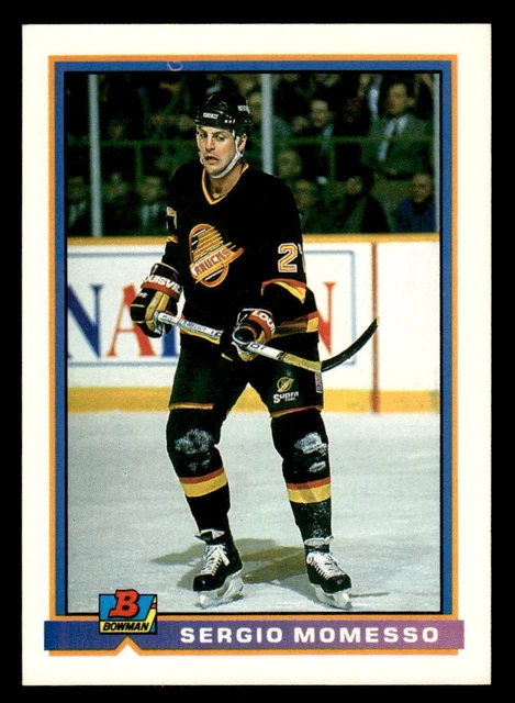 SERGIO MOMESSO 1991 Bowman #309 Vancouver Canucks EUR 2,16 - PicClick FR