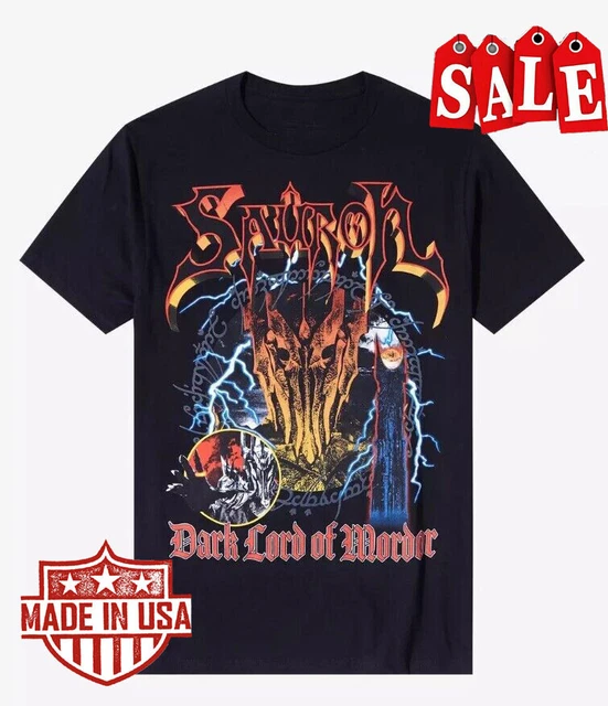 THE LORD OF The Rings Sauron Metal Dark Lord Unisex New Black T-Shirt ...