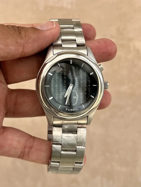 Y2K FOSSIL BIG Tic Animated MATRIX Watch Black Face JR-8621, Box + New Battery £200.00 - PicClick UK