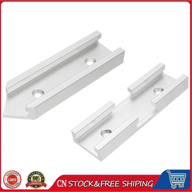 T-TRACK STOP SLIDING Brackets T-slot Aluminium Connector Woodworking ...