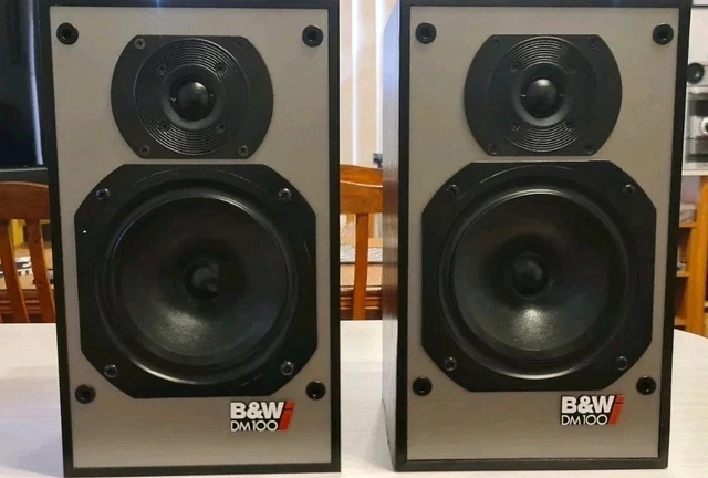 VINTAGE BOWERS & Wilkins 2 Way Music Speakers/Made In England/8 Ohm ...