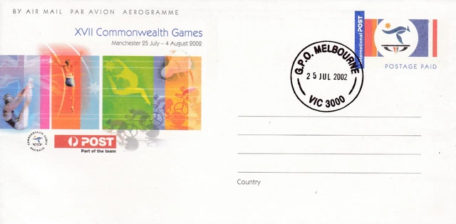 AUSTRALIA, 2002, AEROGRAM Commonwealth Games, EUR 1,00 - PicClick DE