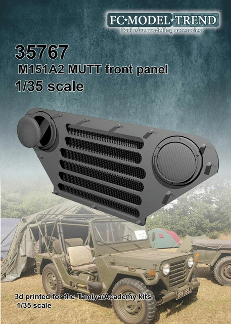 FC MODEL TREND 1/35 Ford MUTT M151A2 Front Panel for Tamiya/Academy ...