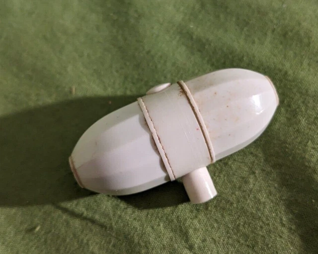 ANTIQUE VINTAGE ZEPPELIN WHITE Bakelite Art Deco Switch for Lustr Lamp ...