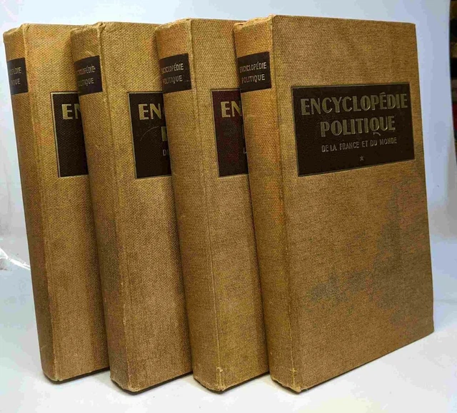 ENCYCLOPÉDIE POLITIQUE DE la France et du monde 3e édition tome un à EUR 95,00 - PicClick FR