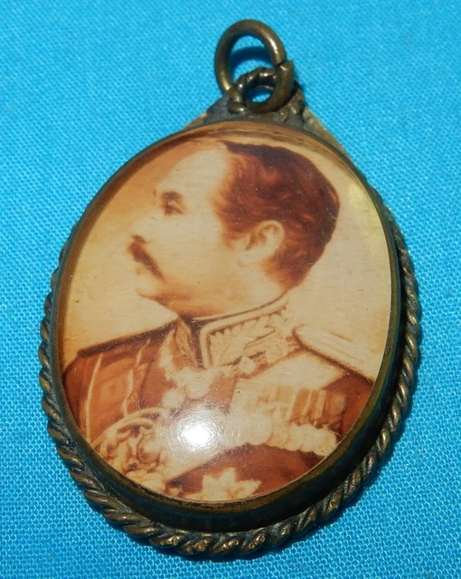 ANTIQUE PENDANT - King Rama 5 Chulalongkorn Siam Thailand Photo Fob £0. ...