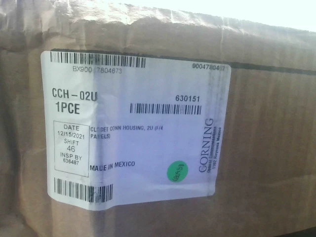 CORNING CCH-02U FIBRE Optique Closet Connecte Boîtier Rack Montage ...