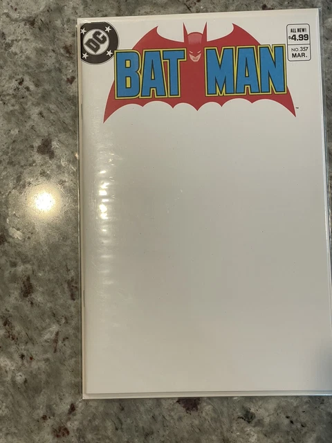 BATMAN #357 ÉDITION fac-similé var blanc deuxième impression DC Comics ...