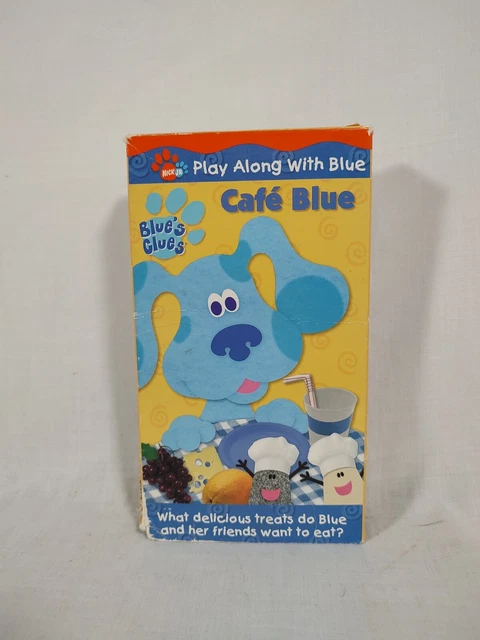 BLUES CLUES CAFE Blue VHS 2001 Nickelodeon Math Restaurant Vocabulary ...