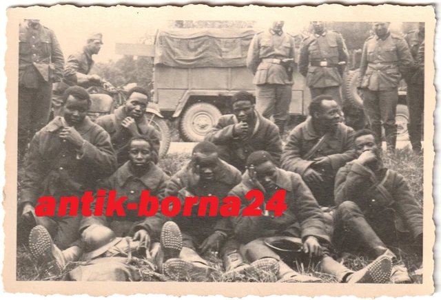 FOTO WH SOLDAT Gefangene Franzosen Kolonialarmee POW Frankreich 1940 ...