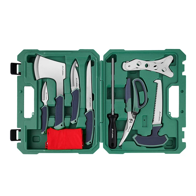 10PCS HUNTING DEER Knife Hunting Field Dressing Kit Butcher Game ...