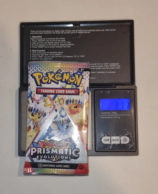 POKÉMON TCG - Prismatic Evolutions Booster Pack - Sealed - HEAVY PACK ...