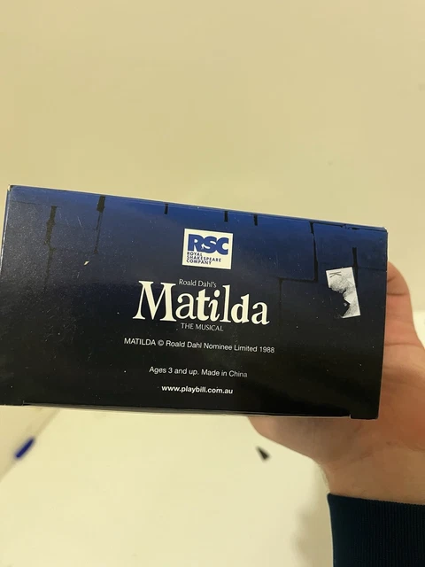 ROALD DAHL’S MATILDA - The Musical Plush Toy Stuffed Soft Doll 1988 ...