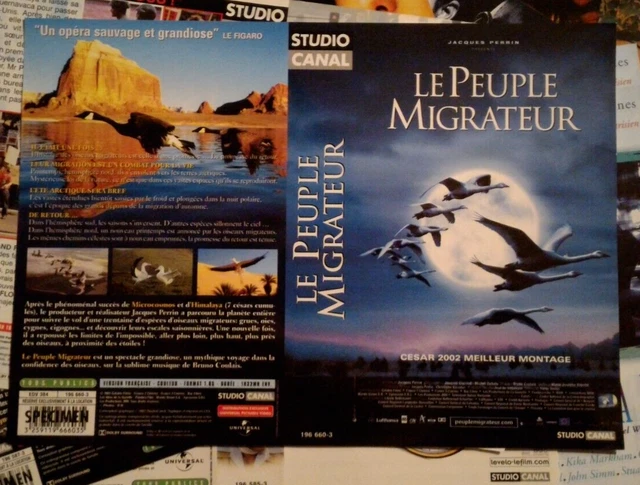 JAQUETTE VHS - Universal - Le Peuple Migrateur (2001) ** Recto/Verso ...