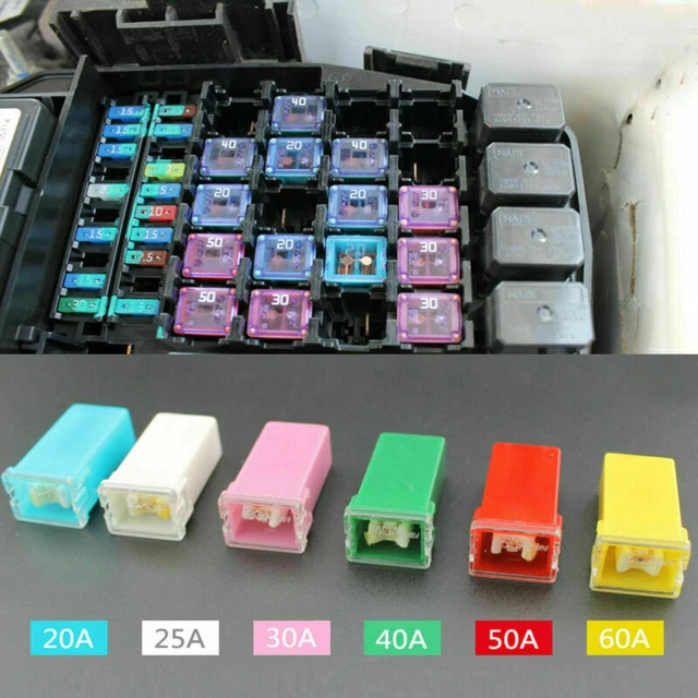 30X BLOCK FUSE Set JCASE Japan Fuse Block Type J 20A 25A 30A 40A 50A ...