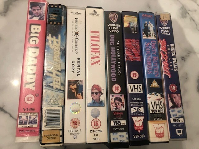 VHS BUNDLE X8 - Ex-Rentals/Big Box (e.g., Doc Hollywood) - Very Good ...