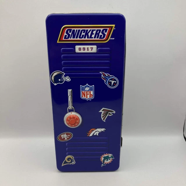 SNICKERS CANDY BAR Tin Can football teams locker room $7.99 - PicClick
