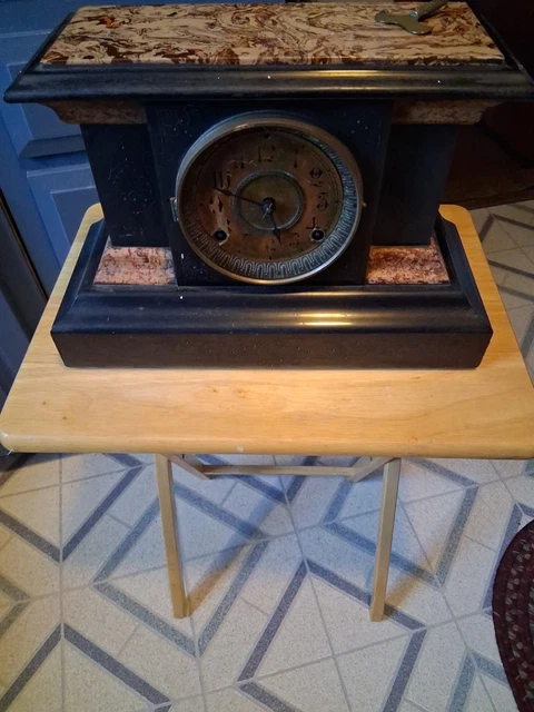 VINTAGE/ ANTIQUE SETH Thomas Adamantine Mantle Clock Works. Beautiful ...