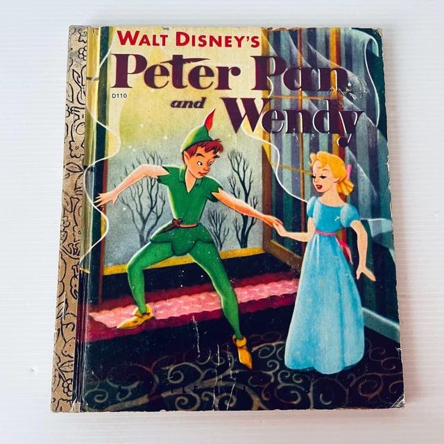 WALT DISNEY'S PETER Pan and Wendy 1964 Little Golden Book Sydney D110 ...